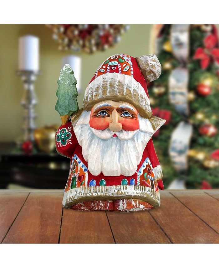 G.DeBrekht Santa Dwarf Hand-Painted Wood Carved Holiday Masterpiece ...