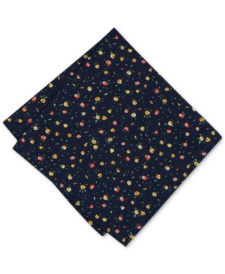 Bar III Men's Watercolor Floral Pocket Square, Created for Macy's - Macy's