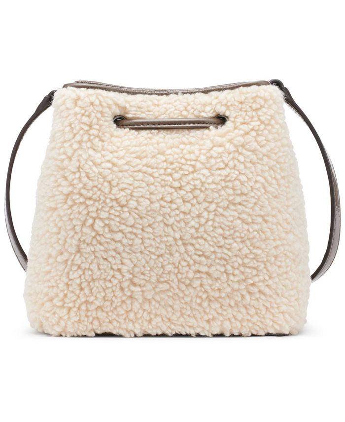 Calvin Klein Astatine Sherpa Mini Bucket Bag & Reviews - Handbags ...