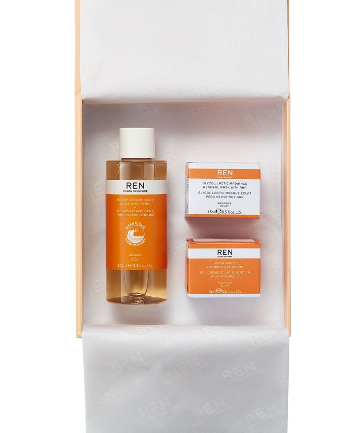 Ren Clean Skincare 3-Pc. The Gift Of Glow Set - Macy's