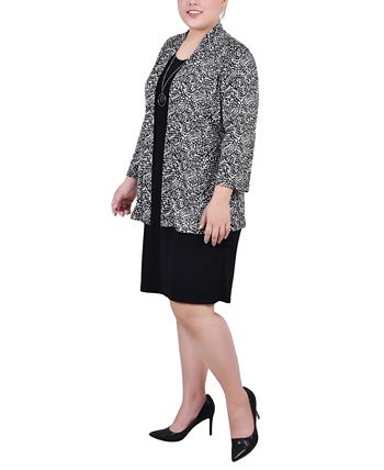 NY Collection Plus Size Dress Set, 2 Piece - Macy's