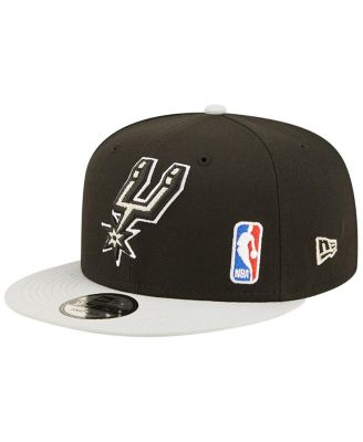 Men's New Era Black, Gray San Antonio Spurs Back Letter Arch 9FIFTY ...