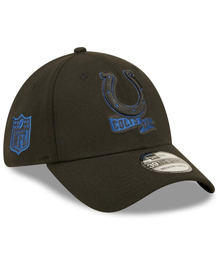 New Era Men's Black Indianapolis Colts 2022 Sideline 39THIRTY Flex Hat ...