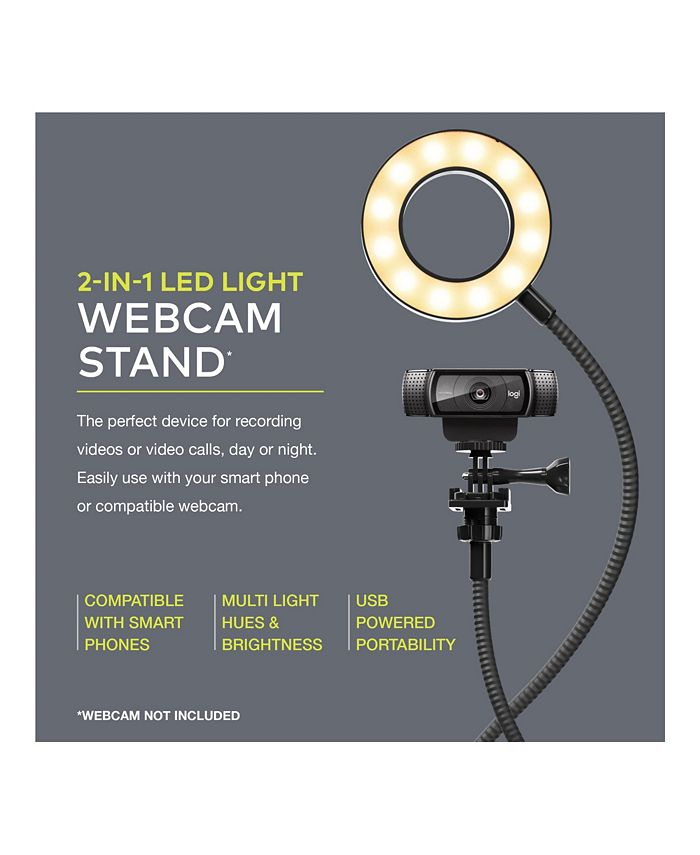 Logitech Streamcam Plus Webcam With Tripod, Usb Hub, And Ring Light ...
