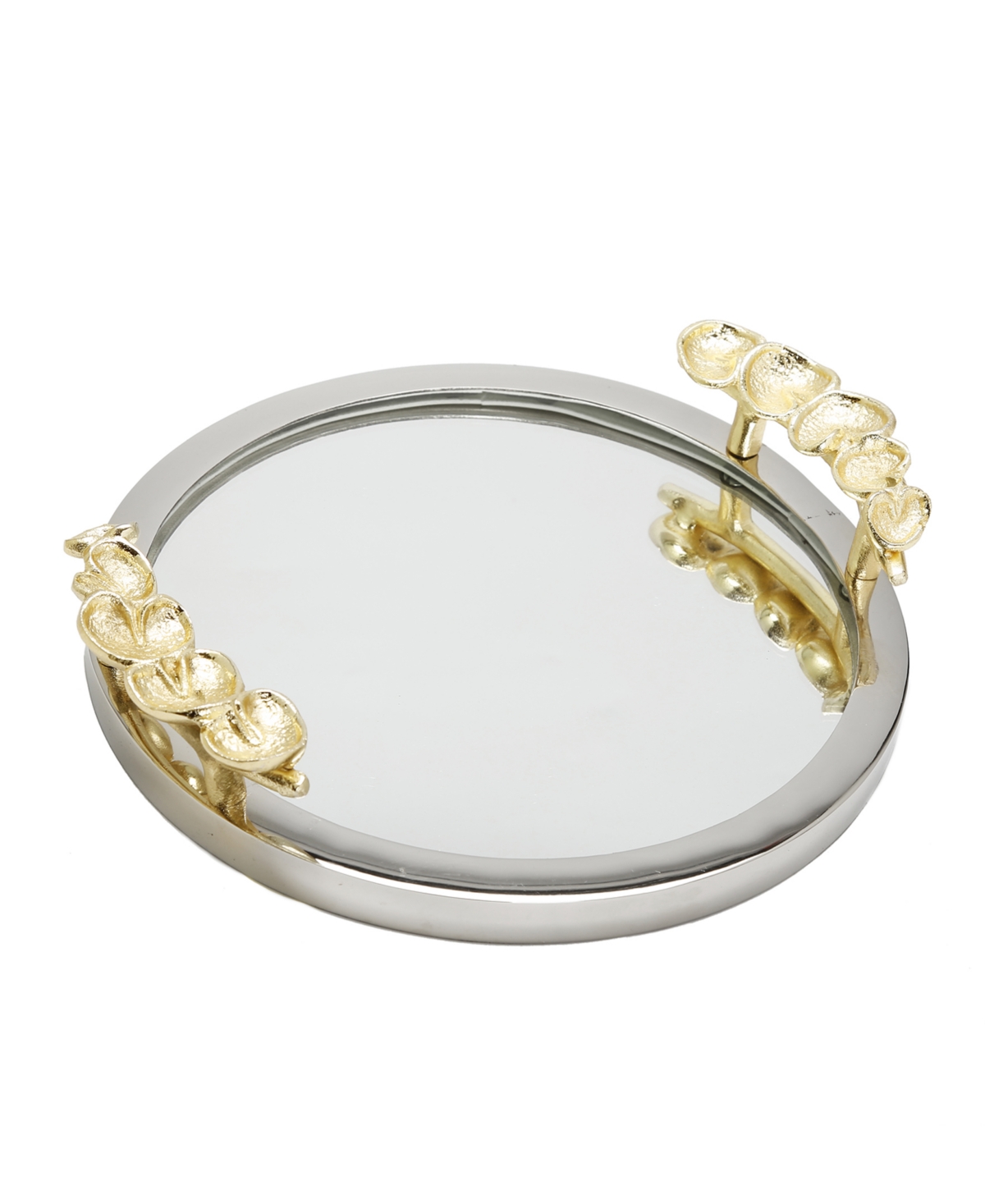 Click here for Classic Touch Mirror Tray Border Leaf Design on Ha... prices