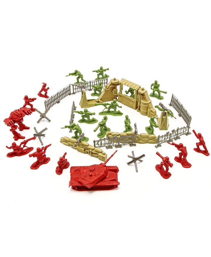 Lanard The Corps Universe Army Playset 104 Piece Troop Army Battle Base ...