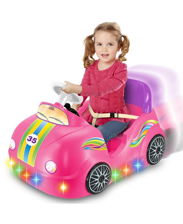 Kiddieland Bumper Car Pink Rainbow 6 Volt Battery Powered Car Baby ...