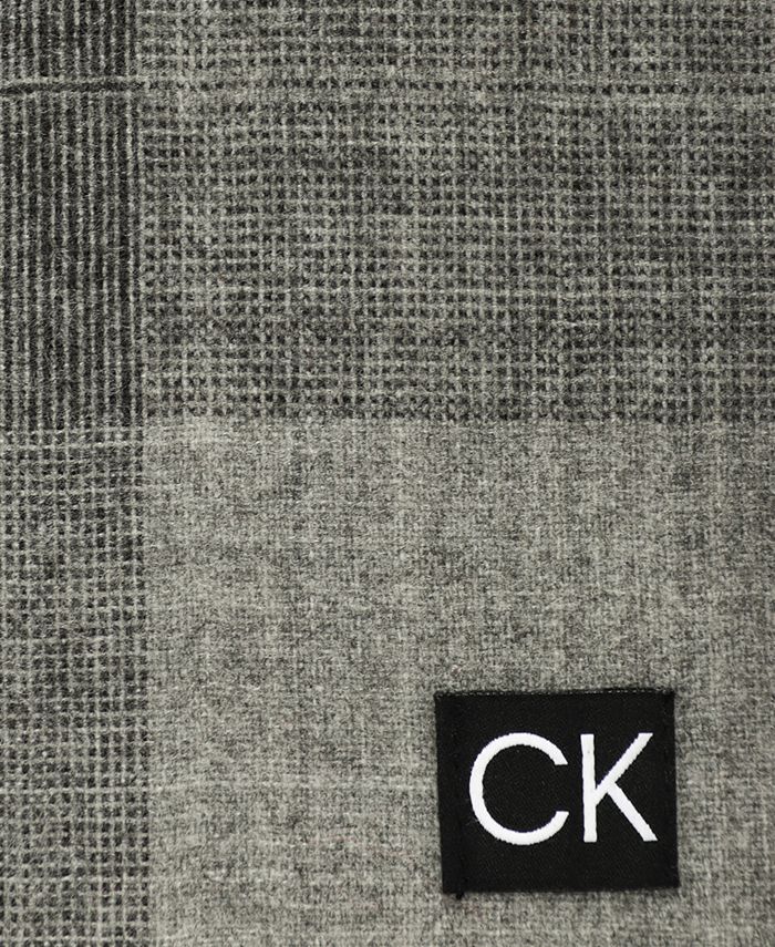 Calvin Klein Men's Buffalo Check Logo Scarf - Macy's