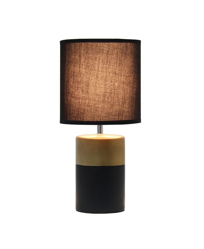 Simple Designs Two Toned Basics Table Lamp - Macy's