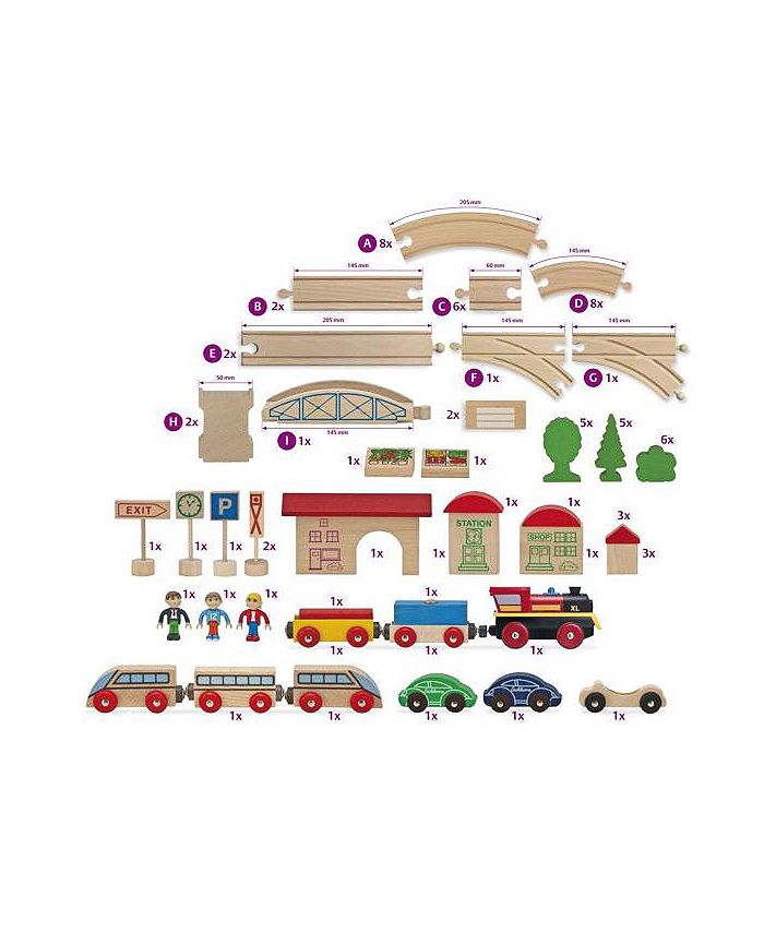 Simba Toys Eichhorn Wooden Train with Bridge Playset - Macy's