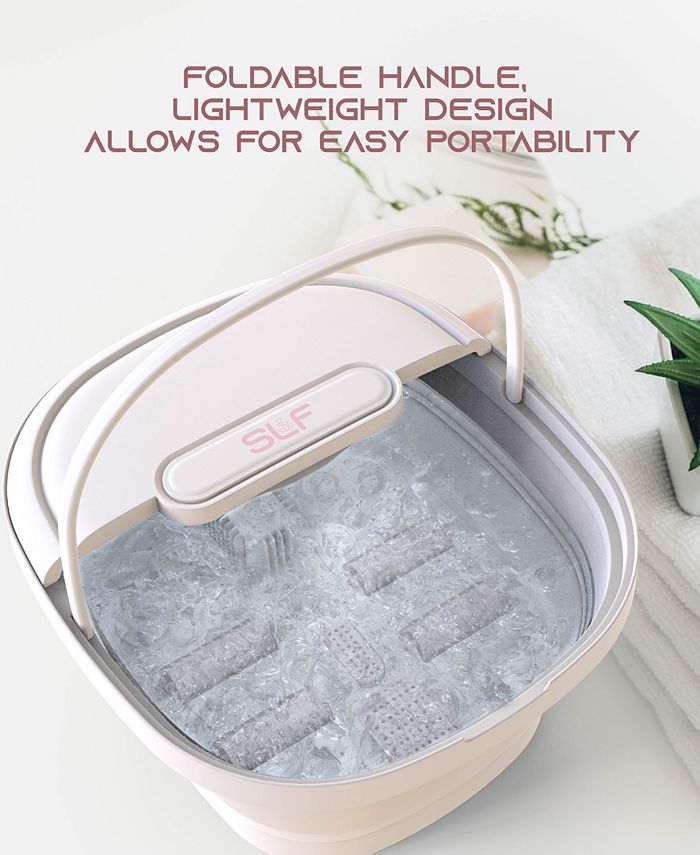 Tzumi SLF Heated Portable Bubble Bath Foot Massager - Macy's