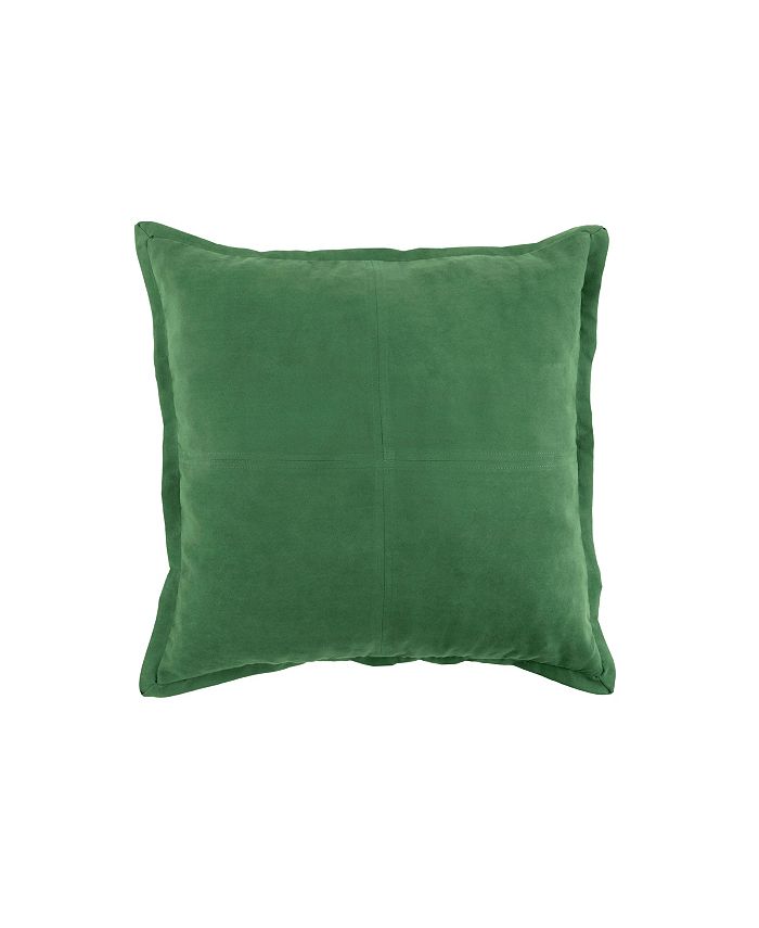 Lush Décor Faux Suede Decorative Pillow, 20" x 20" - Macy's