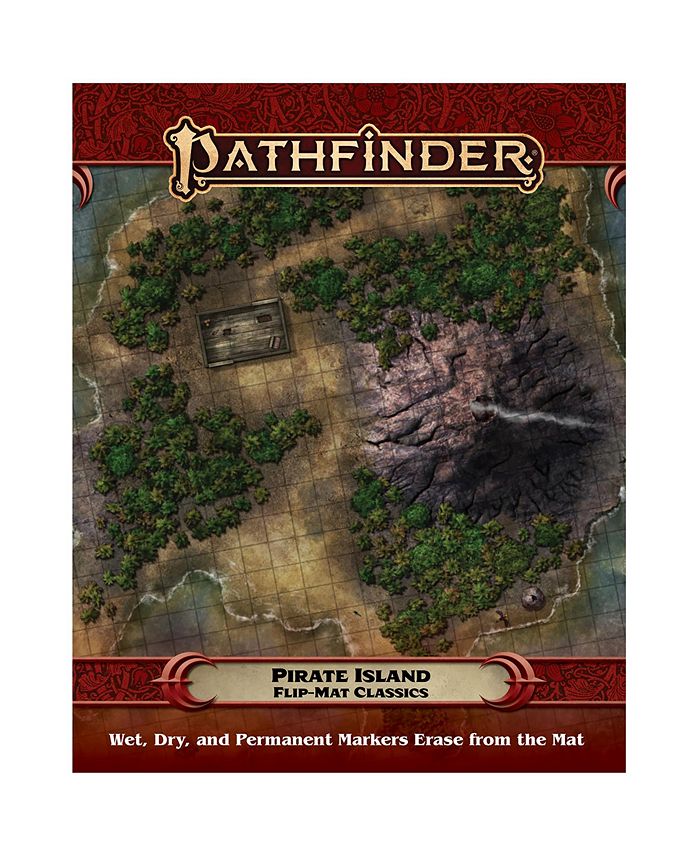 PAIZO Pathfinder FlipMat Classics Pirate Island 24" x 30" Unfolded ...