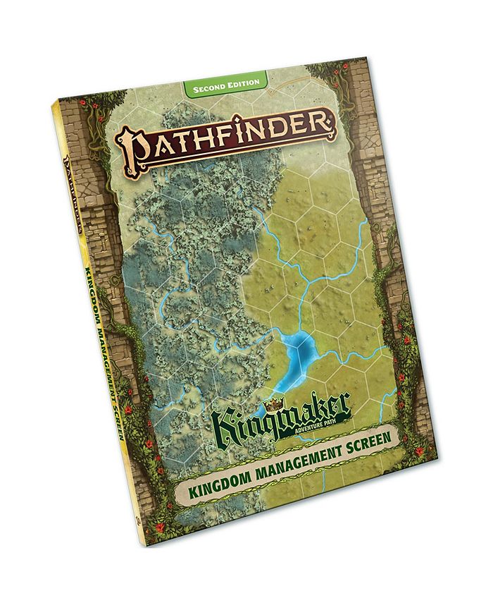 PAIZO Pathfinder Kingmaker Kingdom Management Screen P2 4 Panel Map RPG ...