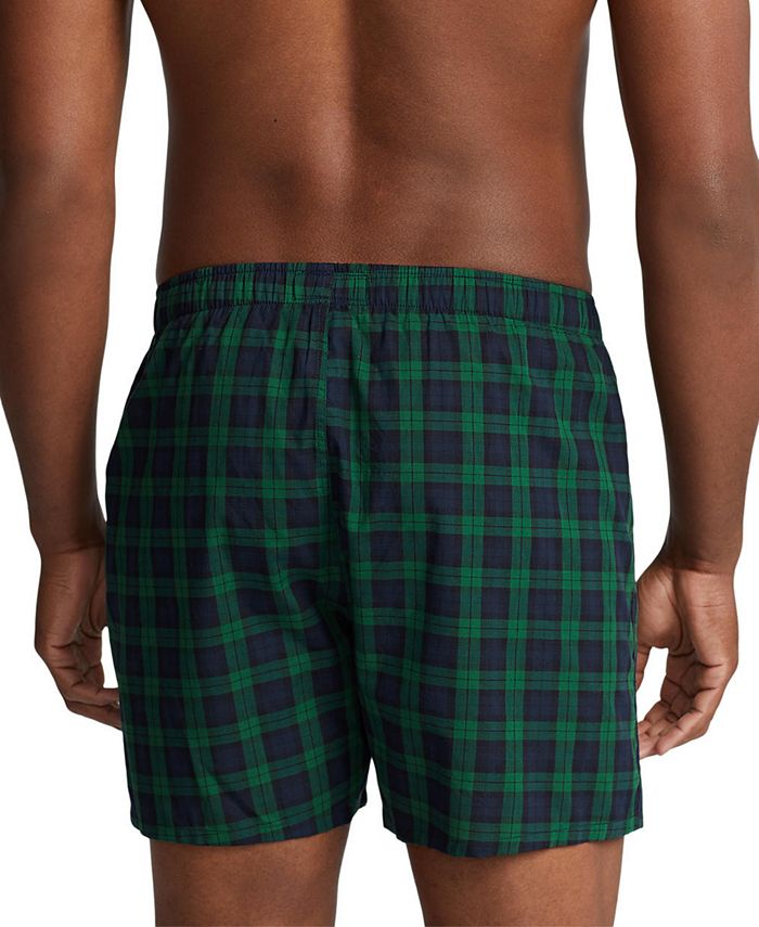 Polo Ralph Lauren Men's Plaid Single-Button Fly Boxers & Reviews ...