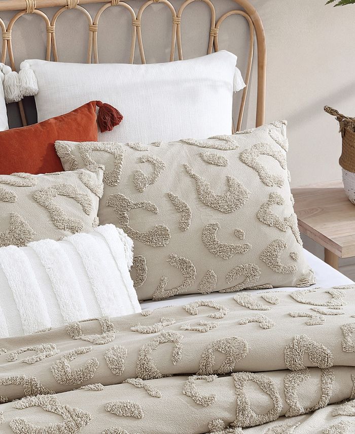 Peri Home Chenille Leopard Linen 3 Piece Comforter Set, Full/Queen - Macy's