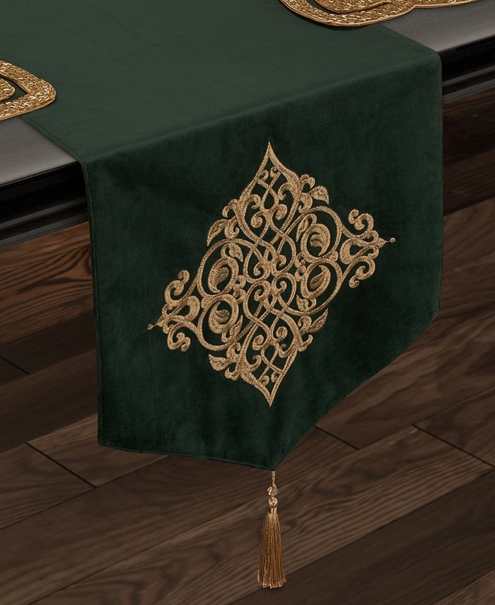 J Queen New York Noelle Window Table Runner, 108" - Macy's