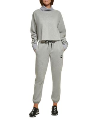DKNY Sport Women's Active Sparkle Fleece Sweater - Macy's
