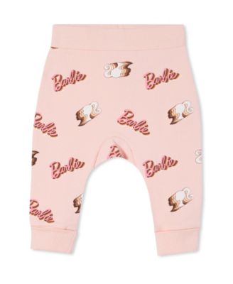 COTTON ON Baby Girls Barbie Fleece Trackpant - Macy's
