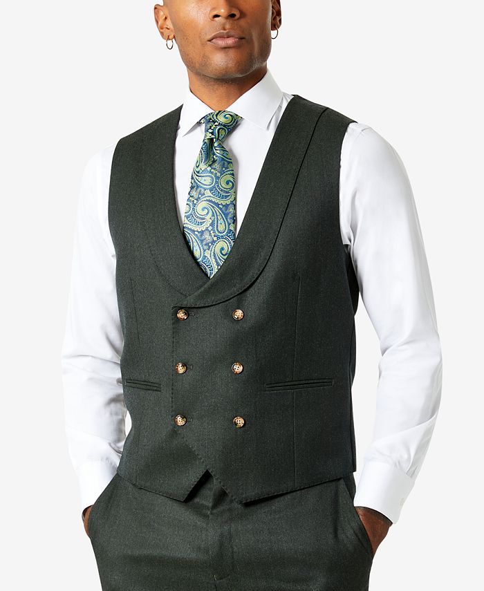 Tayion Collection Men's Classic-Fit Wool Suit Vest - Macy's