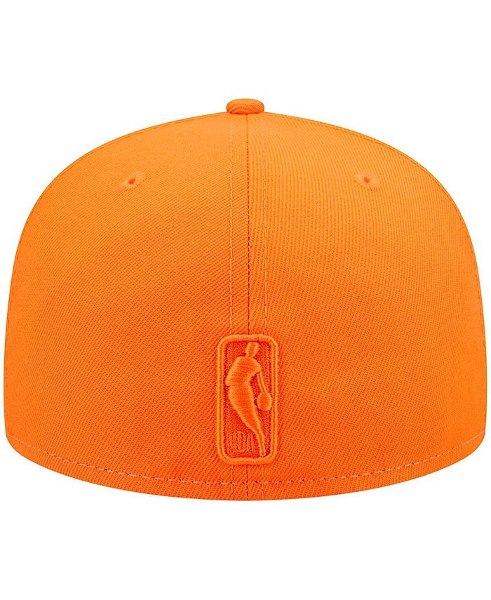 New Era Men's Cream, Orange New York Knicks Cork Two-Tone 59FIFTY ...