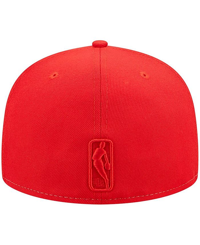New Era Men's Cream, Red Houston Rockets Cork Two-Tone 59FIFTY Fitted ...