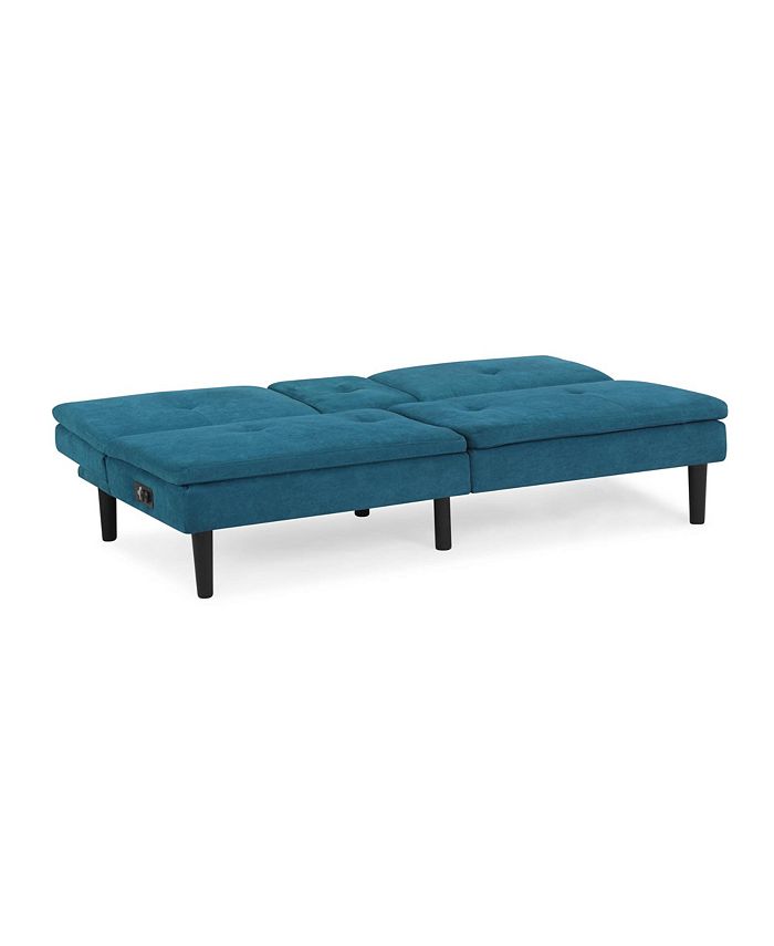 Lifestyle Solutions Serta Misa Convertible Futon with Power and USB ...