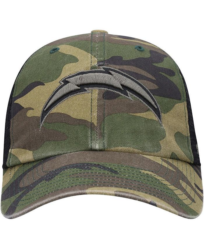 '47 Brand Men's '47 Camo Los Angeles Chargers Branson Clean Up Trucker ...
