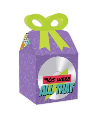Big Dot of Happiness 90's Throwback - Square Favor Gift Boxes - 1990s ...