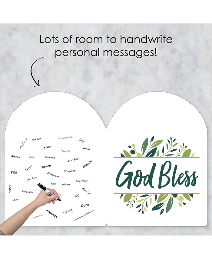 Big Dot of Happiness Elegant Cross - Congratulations Giant Greeting ...