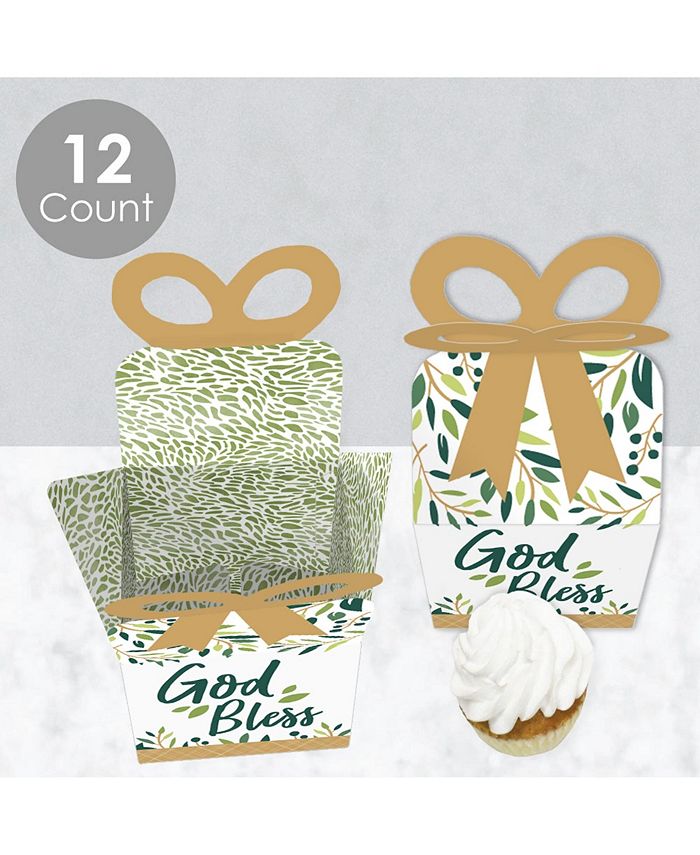 Big Dot of Happiness Elegant Cross - Square Favor Gift Boxes ...