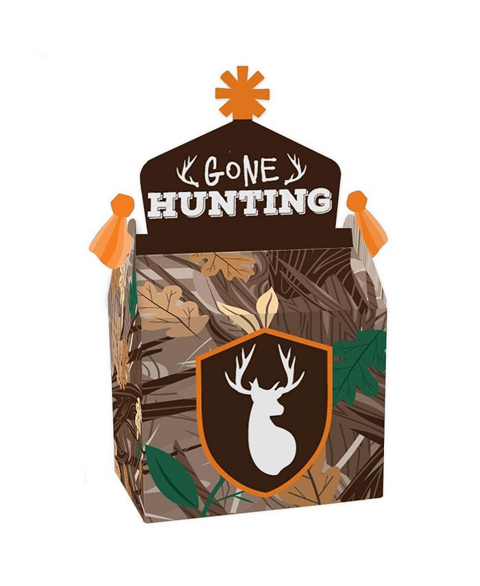 Big Dot of Happiness Gone Hunting - Treat Box Party Favors - Deer ...