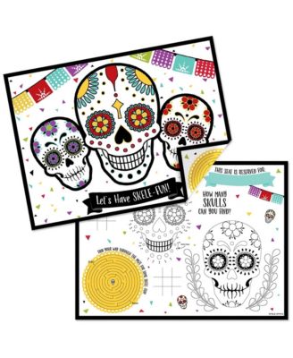 Big Dot of Happiness Day of The Dead - Paper Sugar Skull Party Coloring ...