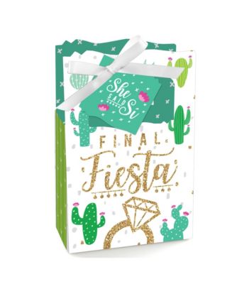 Final Fiesta - Last Fiesta Bachelorette Party Favor Boxes - Set of 12 ...