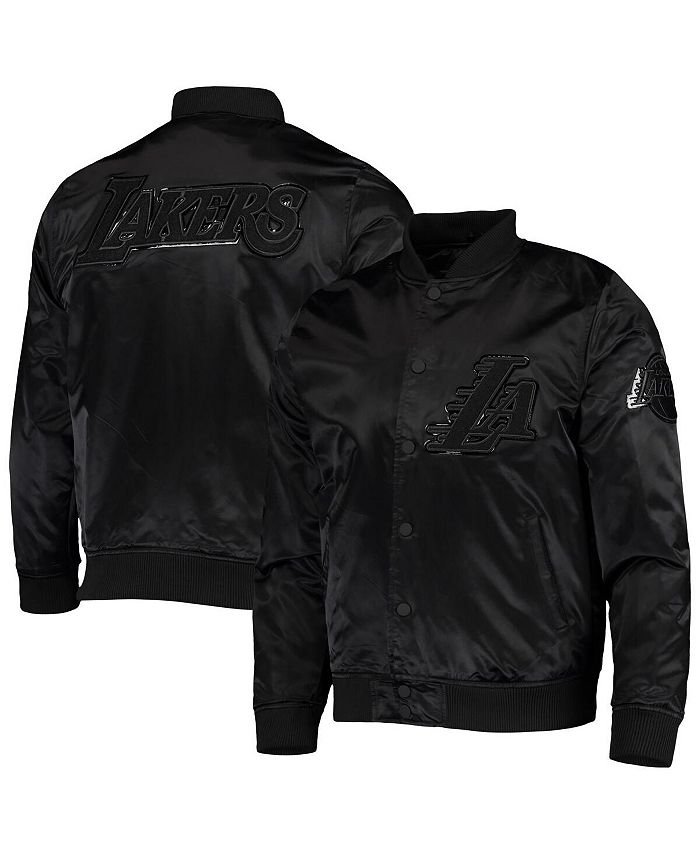 Pro Standard Men's Los Angeles Lakers Triple Black Gloss Satin Full ...