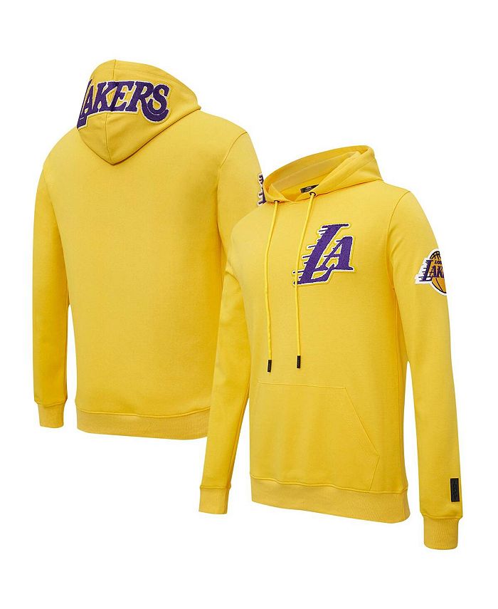 Pro Standard Men's Gold Los Angeles Lakers Chenille Team Pullover ...