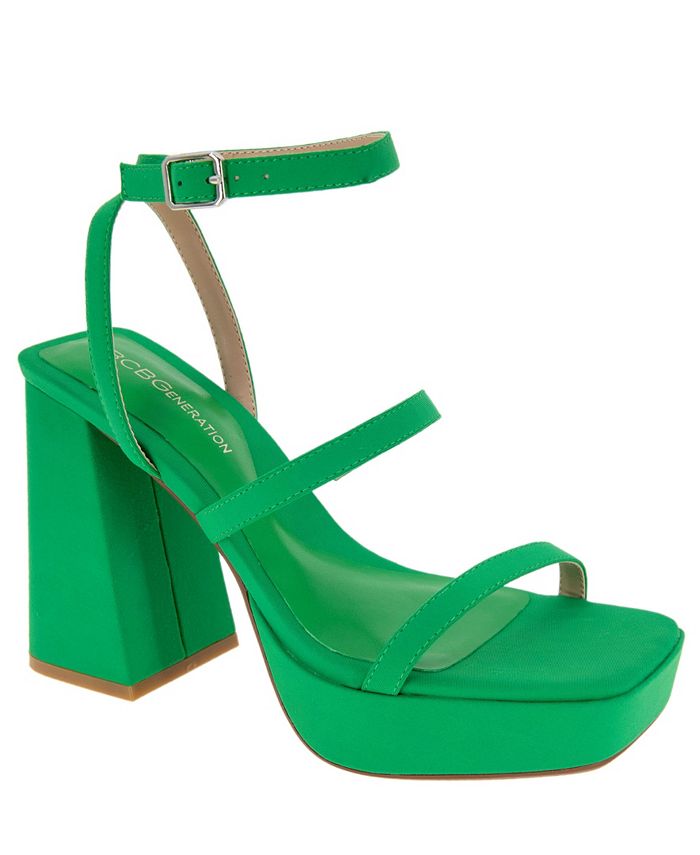 BCBGeneration Women's Galana Strappy Platform Sandal - Macy's