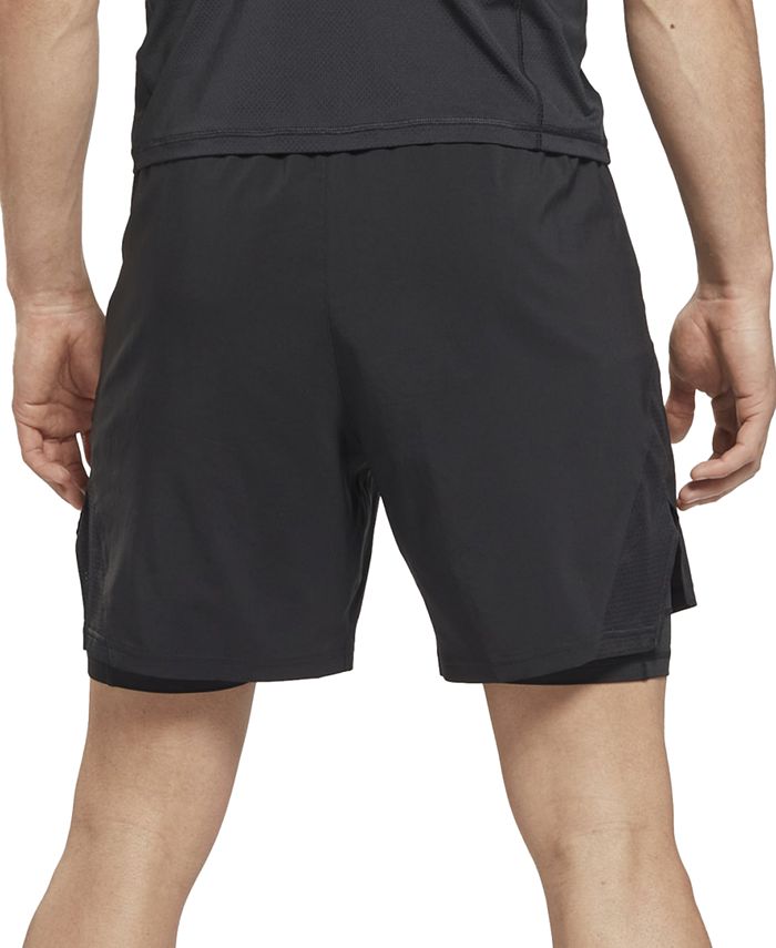 Reebok Men's Running Speedwick 2-In-1 Drawstring Shorts - Macy's