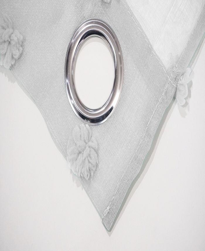 Dainty Home Snowball Window Panel Set, 76" x 96" - Macy's