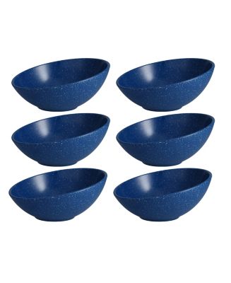 Fortessa Melamine Camp Blue Tilt Bowls, Set of 6 - Macy's