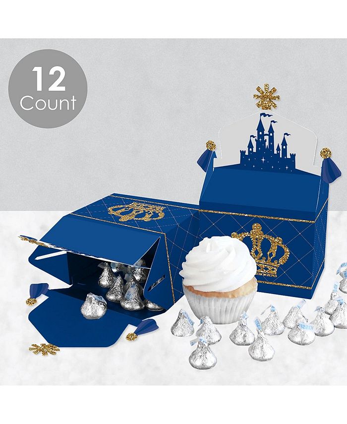 Big Dot of Happiness Royal Prince Charming - Treat Box Favors - Party ...