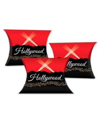 Red Carpet Hollywood - Favor Gift Boxes Movie Party Petite Pillow Boxes ...