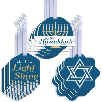 Happy Hanukkah - Assorted Hanging Chanukah Favor Tags - Gift Tag ...