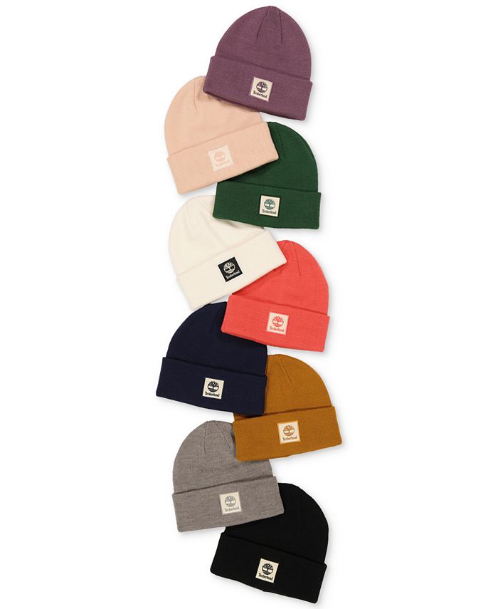 Timberland Women's Classic Tonal Patch Cuffed Beanie & Reviews - Cold Weather Accessories ...