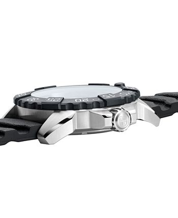 Luminox Men's Swiss Navy Seal RSC Black Rubber Strap Watch 45mm - Macy's