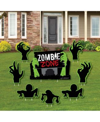 Big Dot of Happiness Zombie Zone - Yard Sign and Outdoor Lawn ...