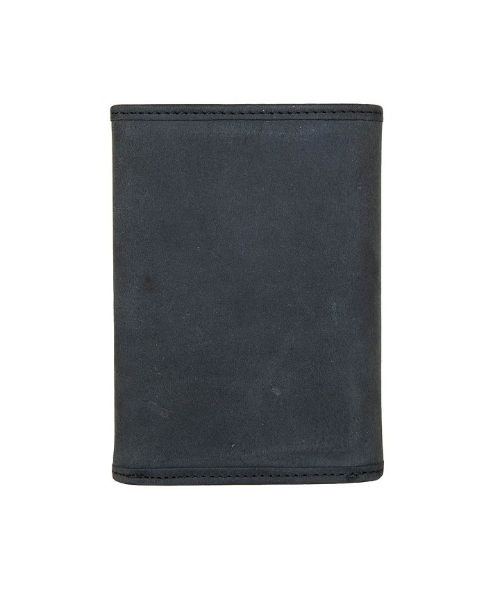 Lucky Brand Men's Flag Embossed Leather Trifold Wallet - Macy's