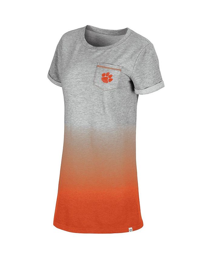 Colosseum Women's Heathered Gray, Orange Clemson Tigers Girl World ...