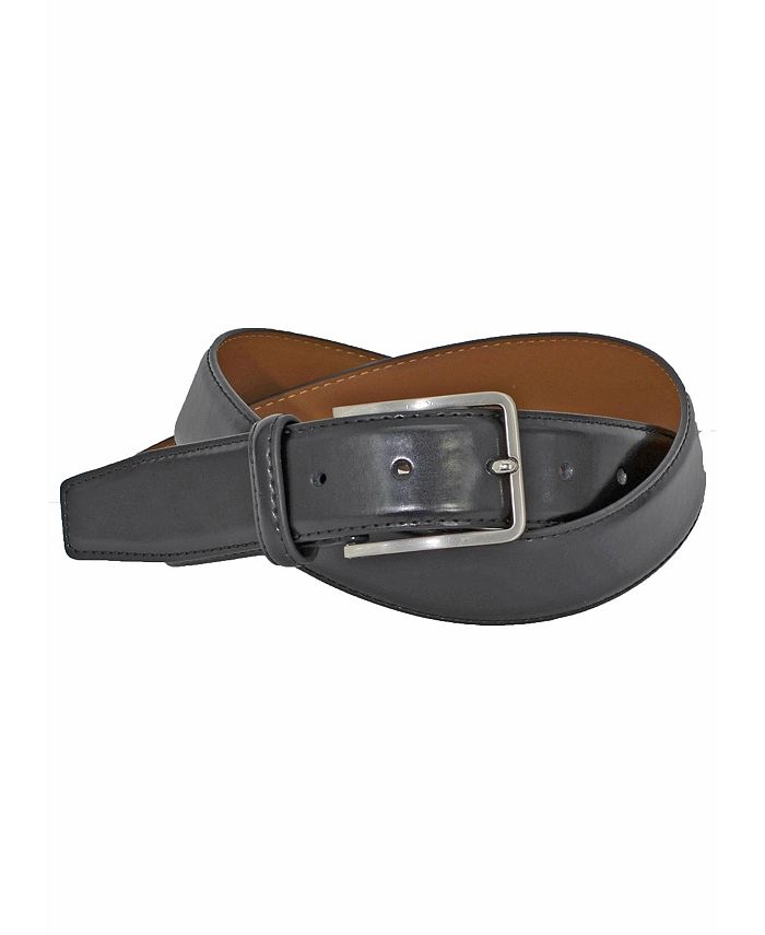 Duchamp London Men's Leather Non-Reversible Dress Belt - Macy's
