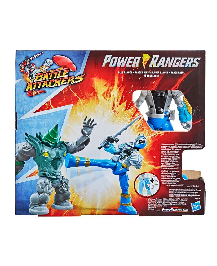 Power Rangers CLOSEOUT! Dino Fury Battle Attackers Blue Ranger vs ...